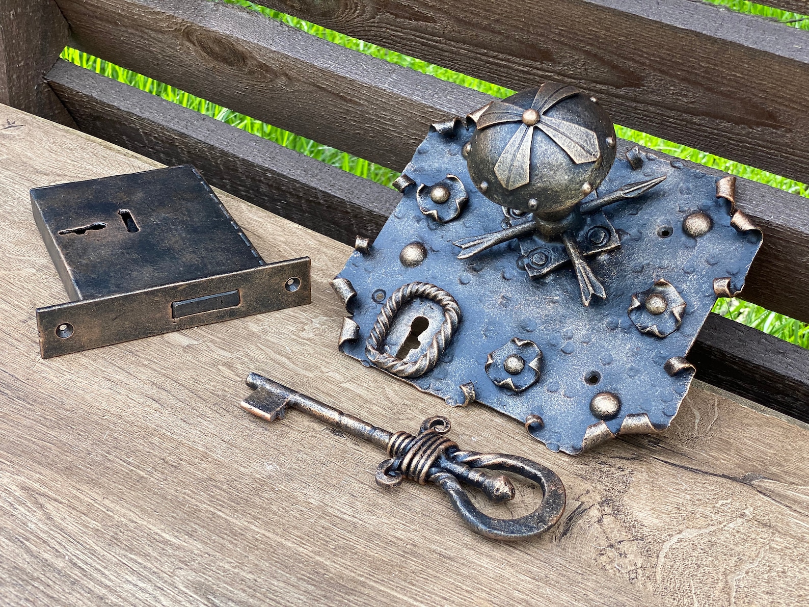 Medieval Lock, Key, Door Pull, Medieval, Door Hardware, Antique Door ...