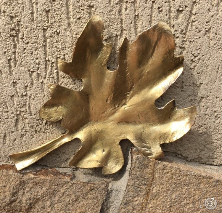 Engraved bronze leaf bronze anniversary gift bronze gifts 8 | Etsy