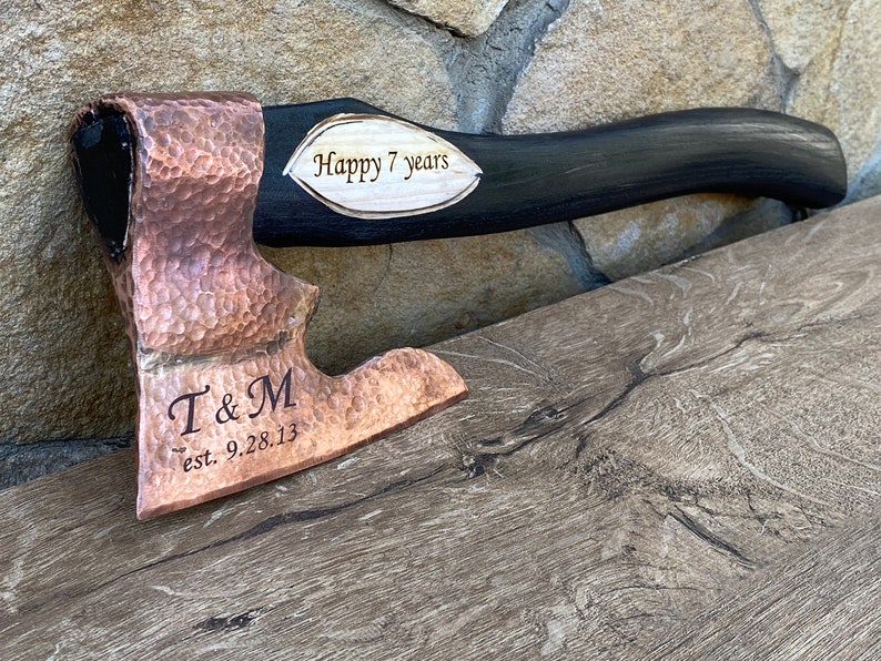 Copper Axe Axe From Copper 7th Anniversary Gift for Him | Etsy