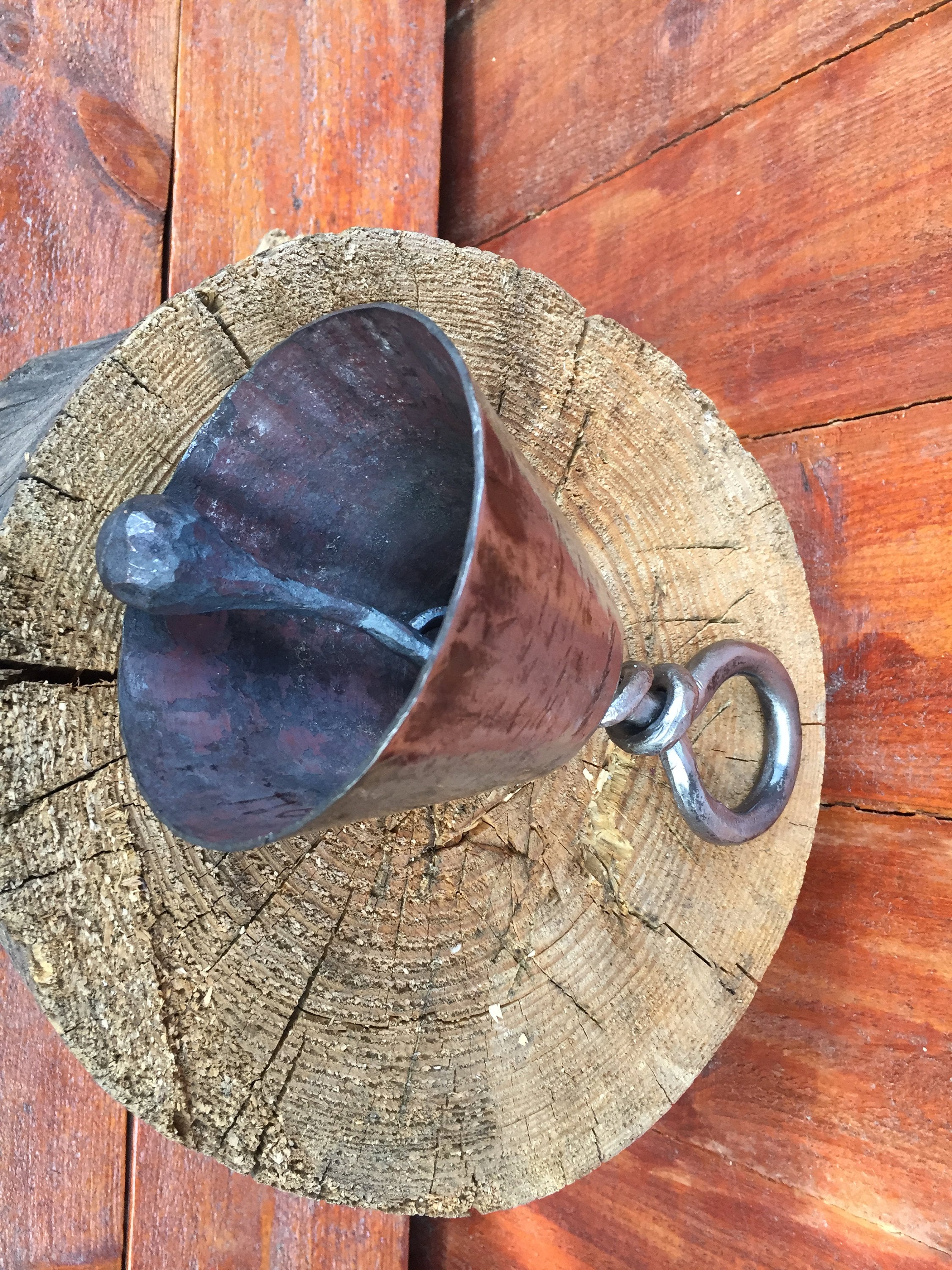 Hand Forged Bell Handmade Bell Wrought Iron Bell Metal | Etsy