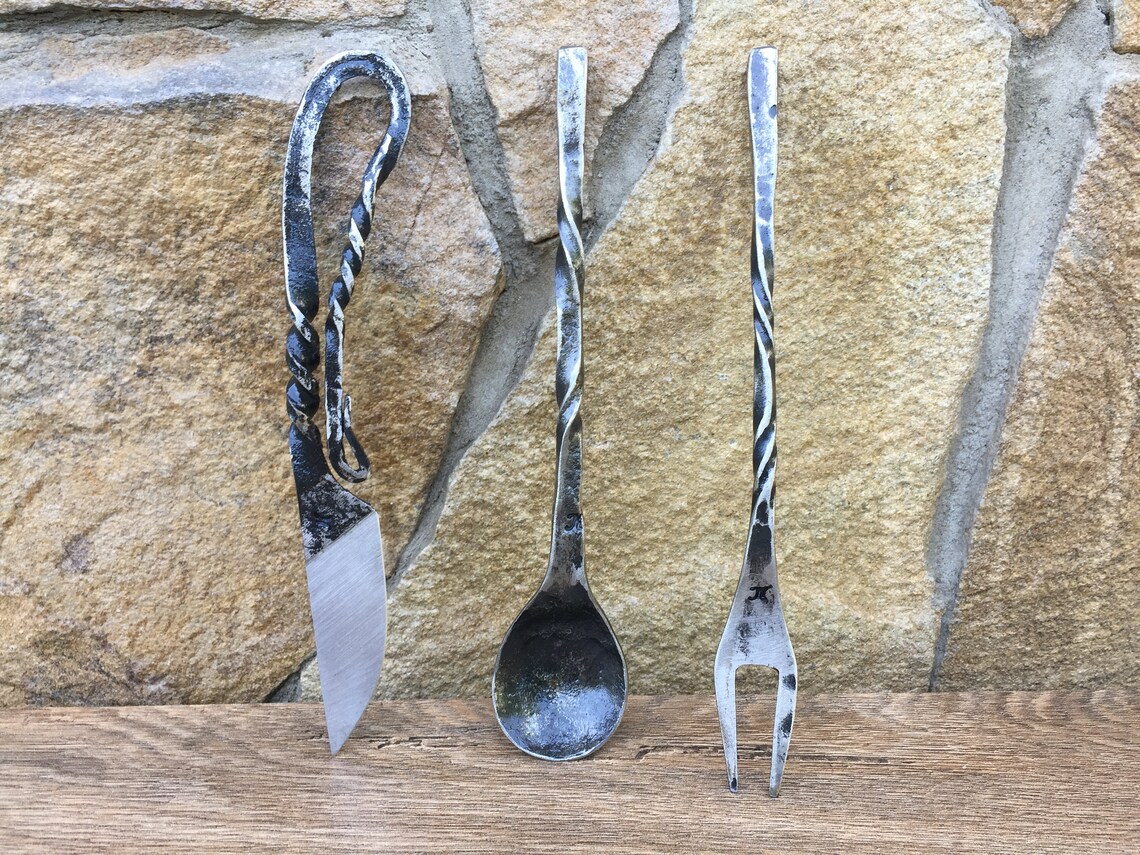 Medieval Cutlery, Knife, Spoon, Skewer, Middle Ages Cutlery, Camp ...