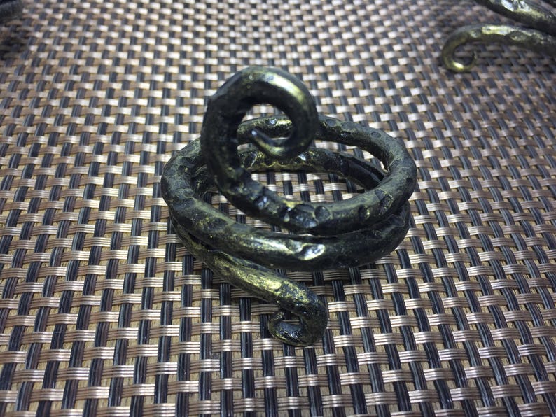 Napkin rings hand forged napkin rings kitchen napkin iron | Etsy