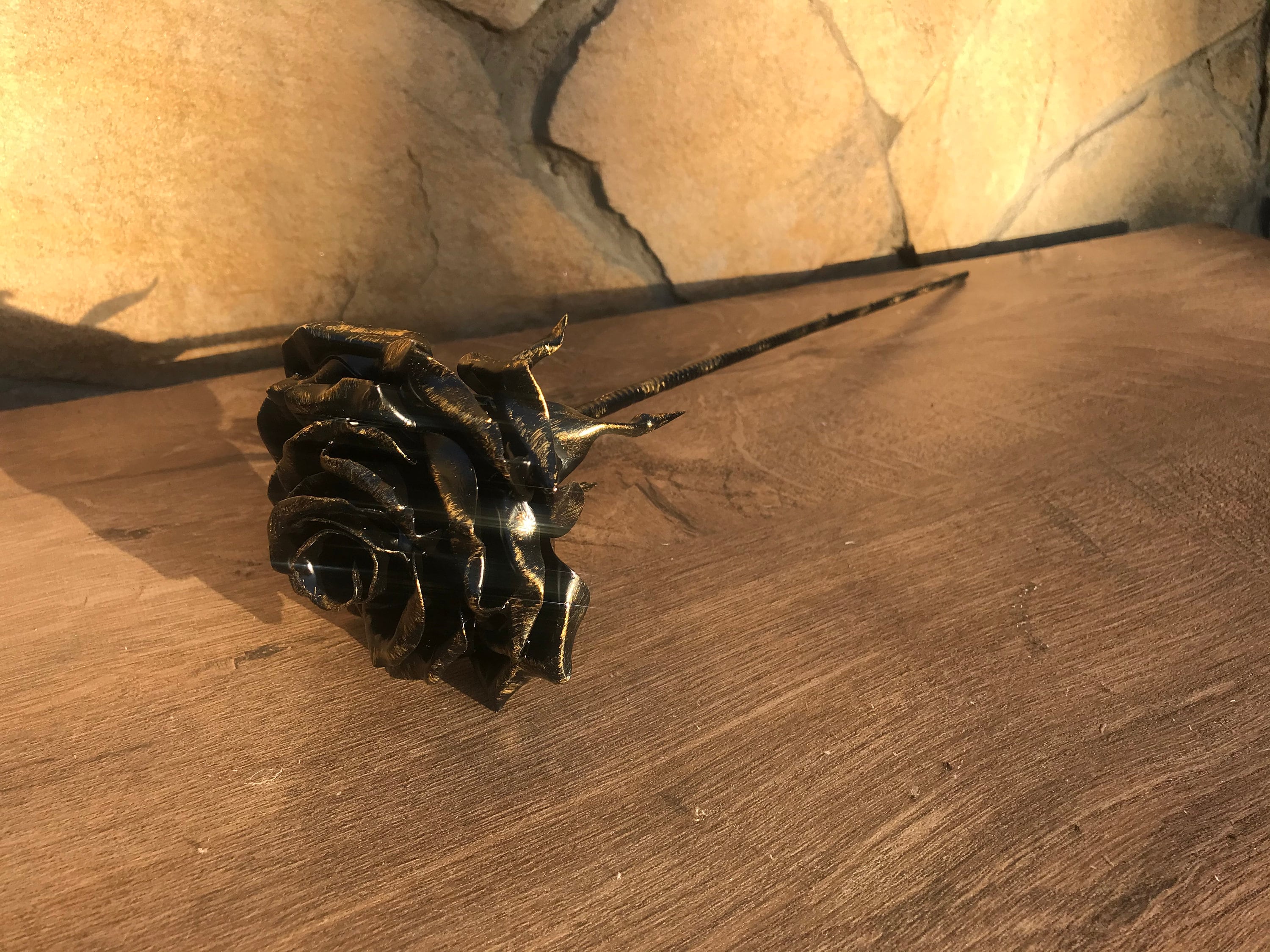 Forged Rose, Iron Anniversary Gift for Her, Iron Gift for Her, Iron ...