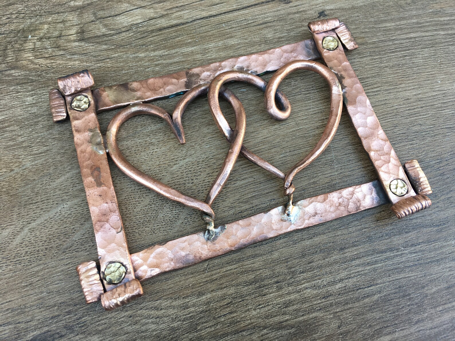 Copper Hearts Copper Frame Copper Gift Gift Box Copper - Etsy