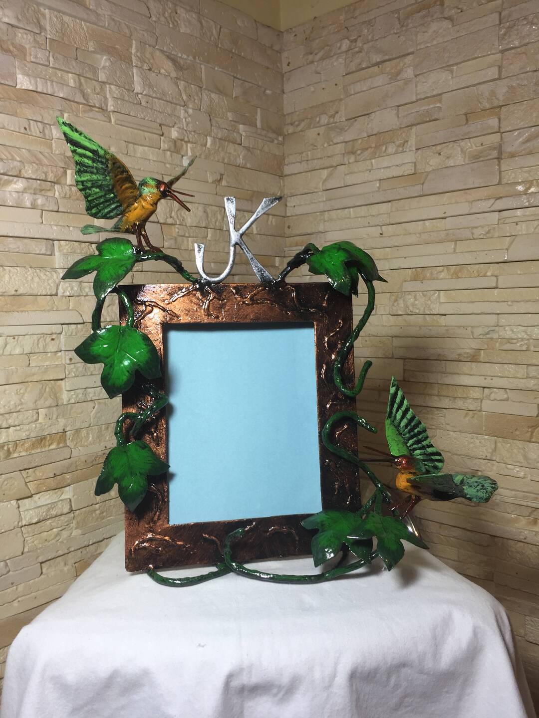 Metal Photo Frame, Iron Anniversary, Anniversary Gift, Steel ...