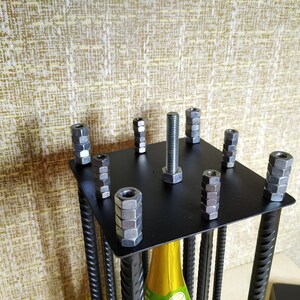 Bottle Holder, Loft Wine Rack, Steampunk Wine Rack, Loft Furniture ...