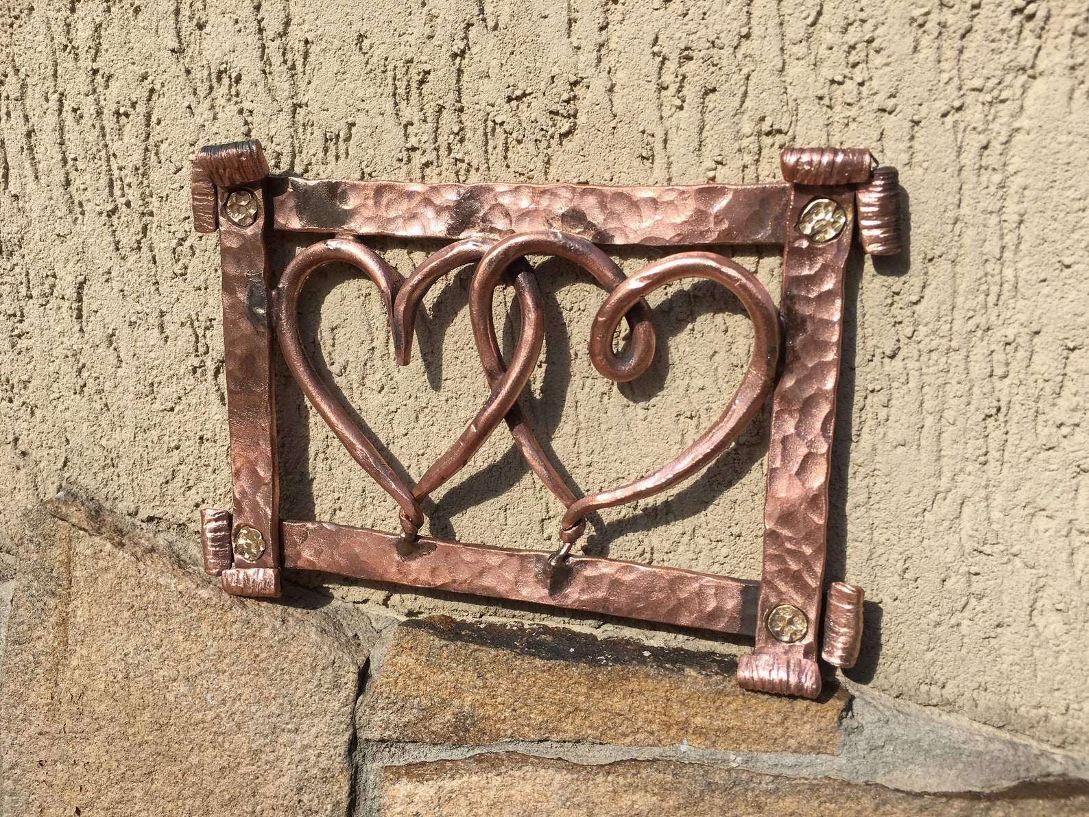 Copper Hearts Copper Frame Copper Gift Gift Box Copper - Etsy