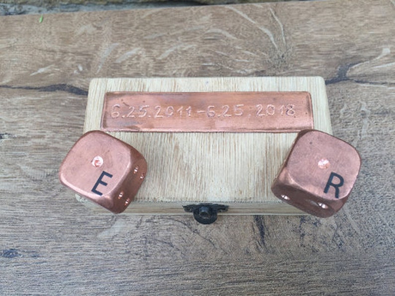 Engraved Copper Gift Copper Gifts Copper Dices Engraved - Etsy