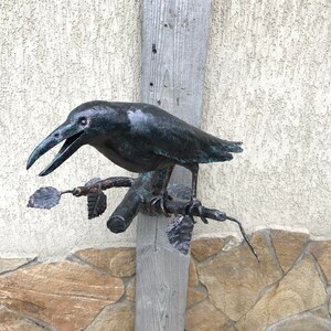 Crow, Iron Crow, Metal Sculpture, Metal Figurine, Art Object, Hand ...