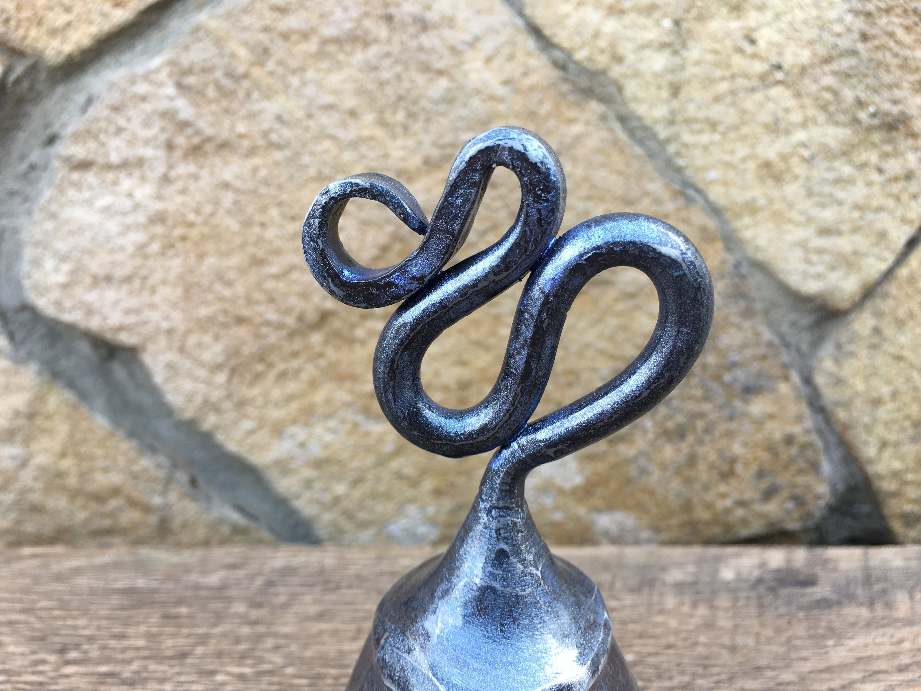 Hand forged bell wrought iron bell handmade bell metal art | Etsy