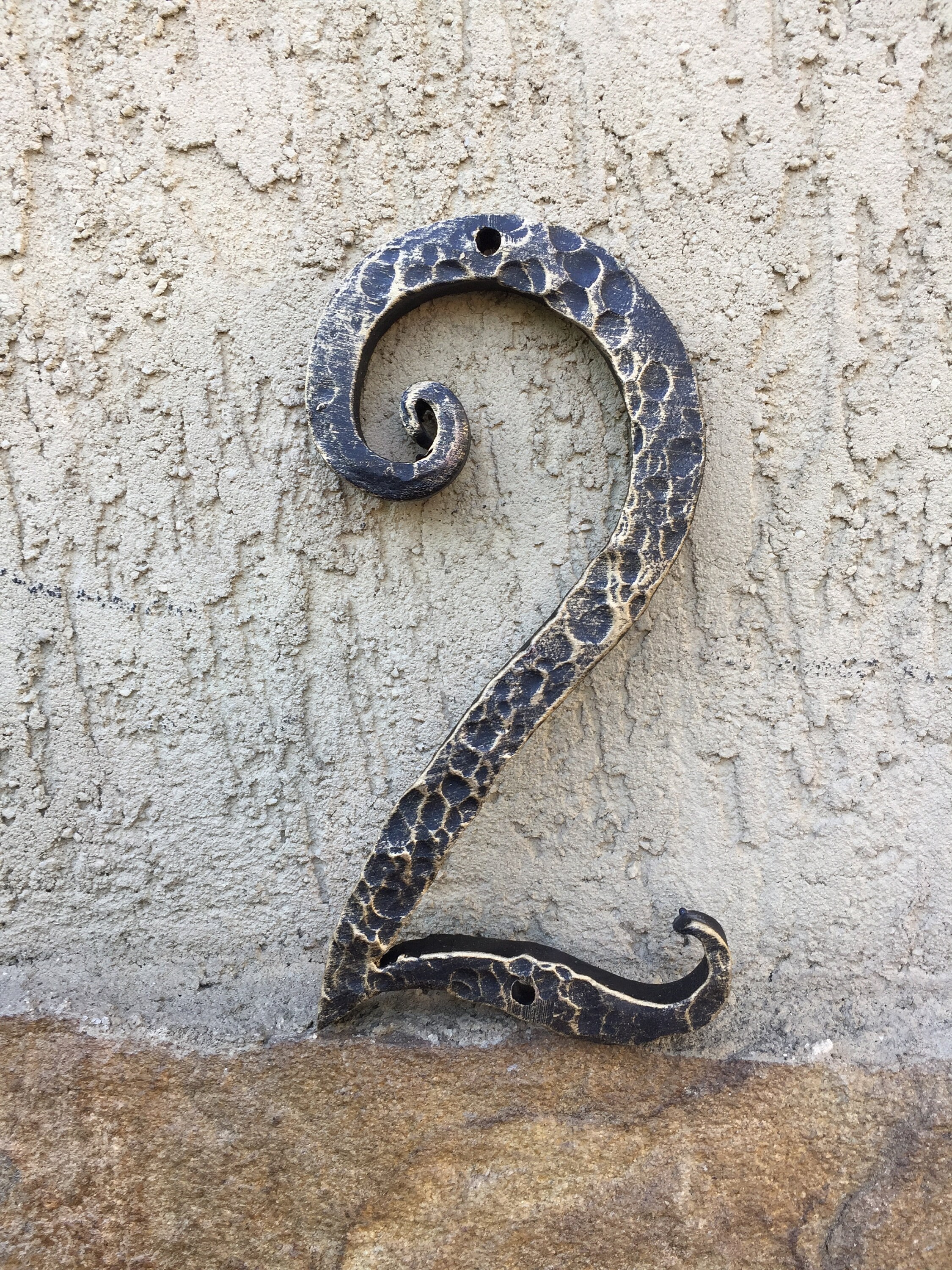 Numbers Steel Numbers Numbers Wall Hanging Script House - Etsy