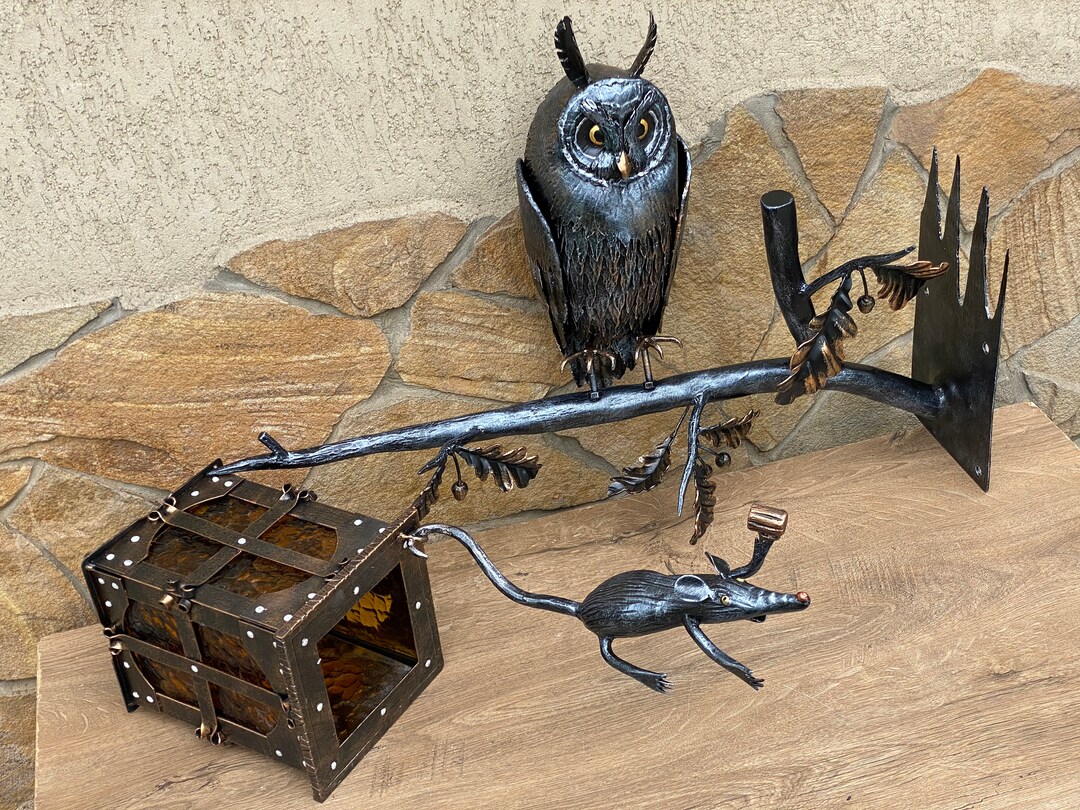Wall Sconce, Outdoor Sconce, Outside Sconce, Outdoor Sculpture, Owl ...