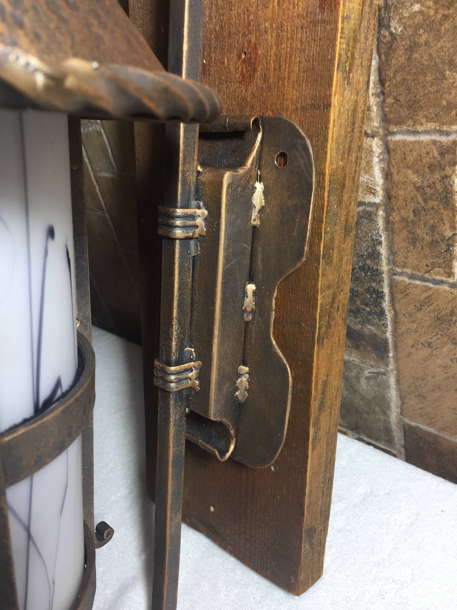 Hand Forged Lamp Wall Lamp Forged Lantern Chandelier | Etsy