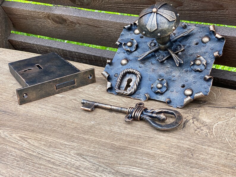 Medieval Lock, Key, Door Pull, Medieval, Door Hardware, Antique Door ...