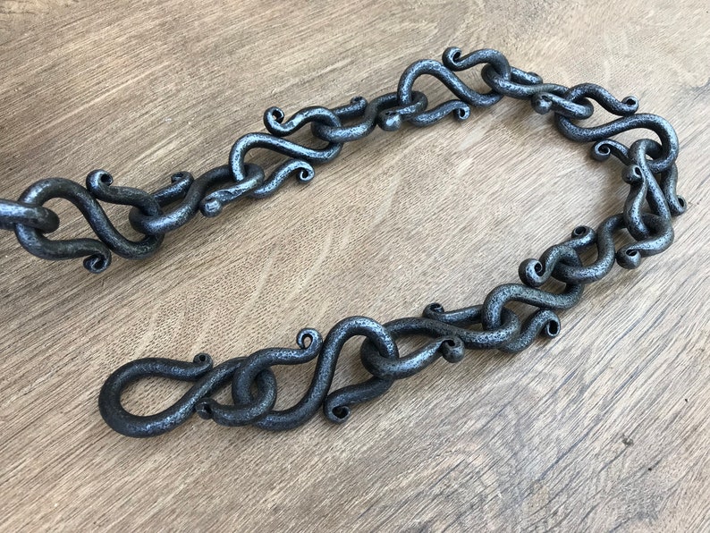 Hand Forged Chain Medieval Chain Iron Chain Plant Hanger | Etsy