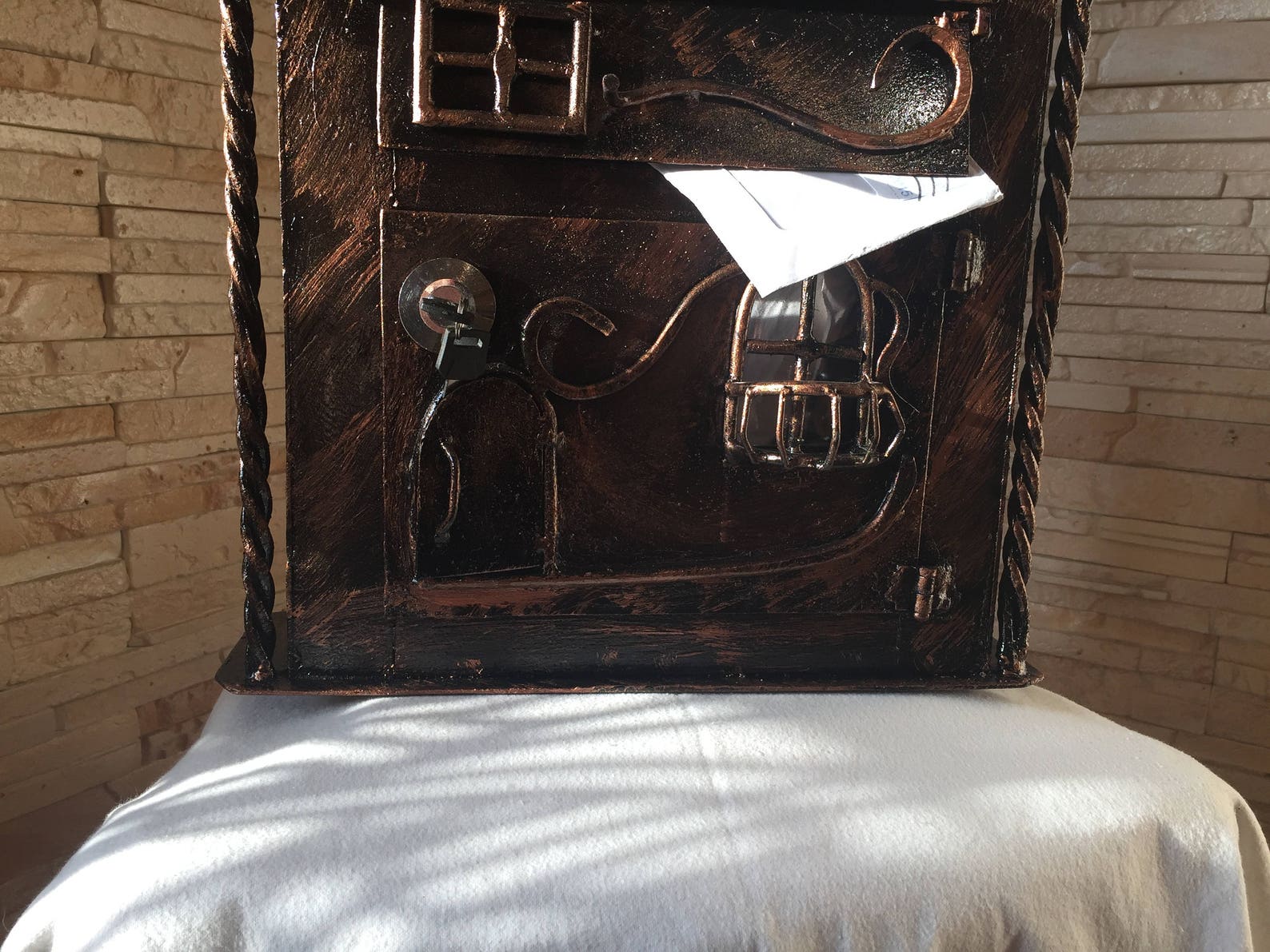 Post Box Forged Metal Drop Box Mail Box Letter Box Royal - Etsy