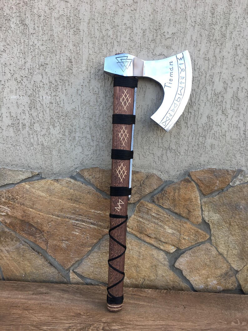 Runic Axe Pagan Axe Axe With Runes Personalized Axe Custom - Etsy