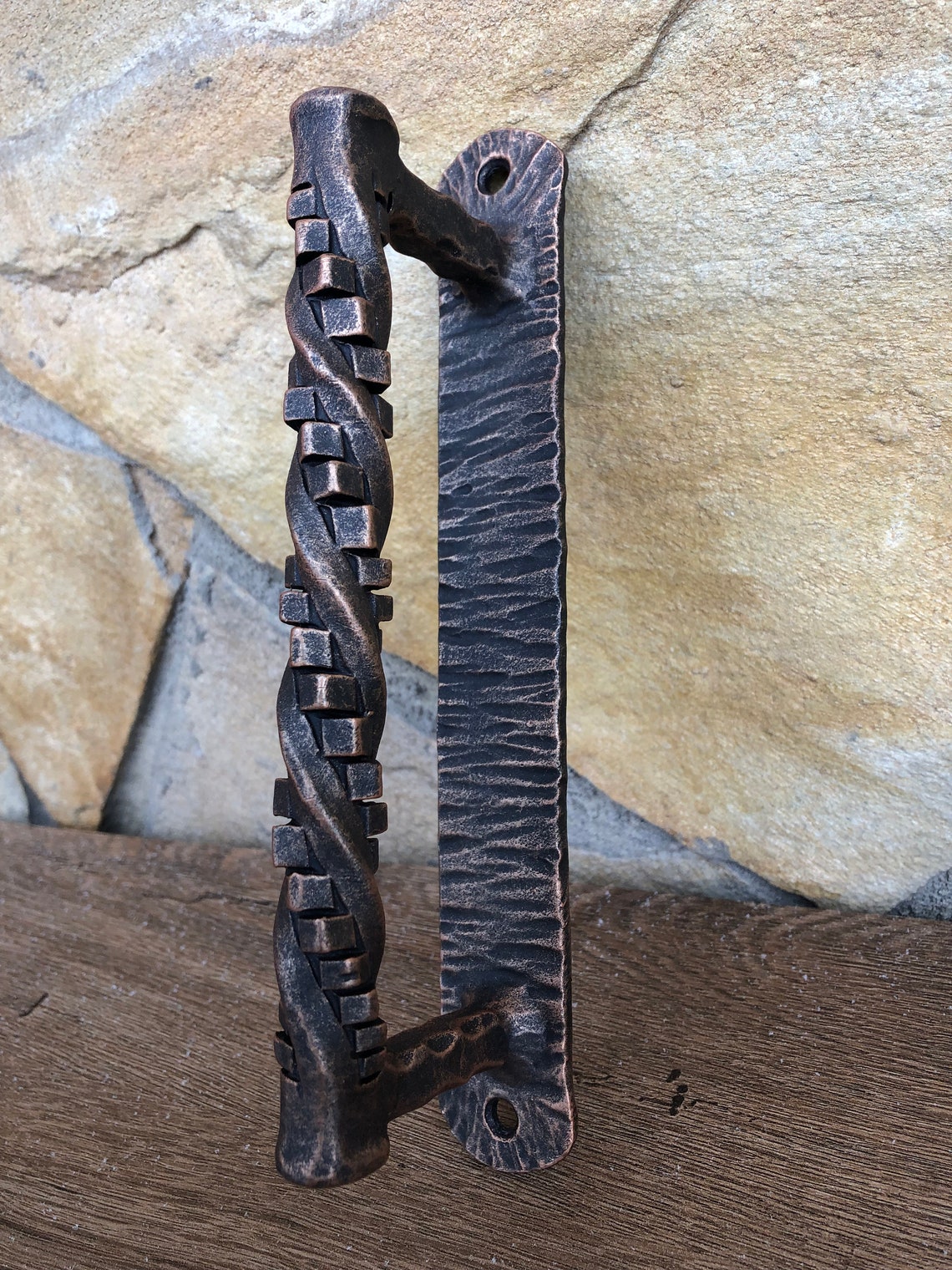 Barn door handles steampunk door pulls metal sculpture | Etsy