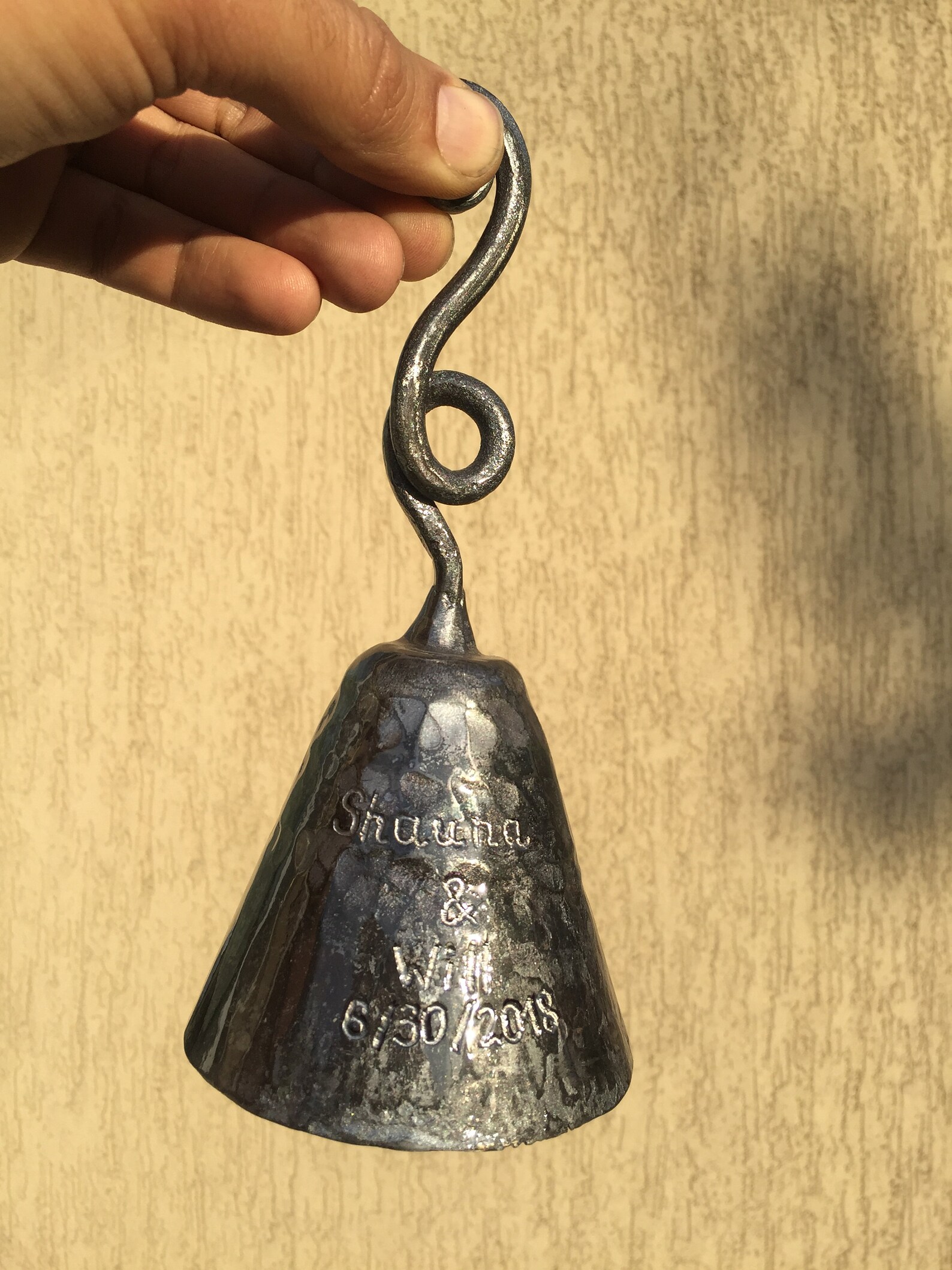 Engraved Bell Hand Made Bellswrought Iron Bell Metal | Etsy