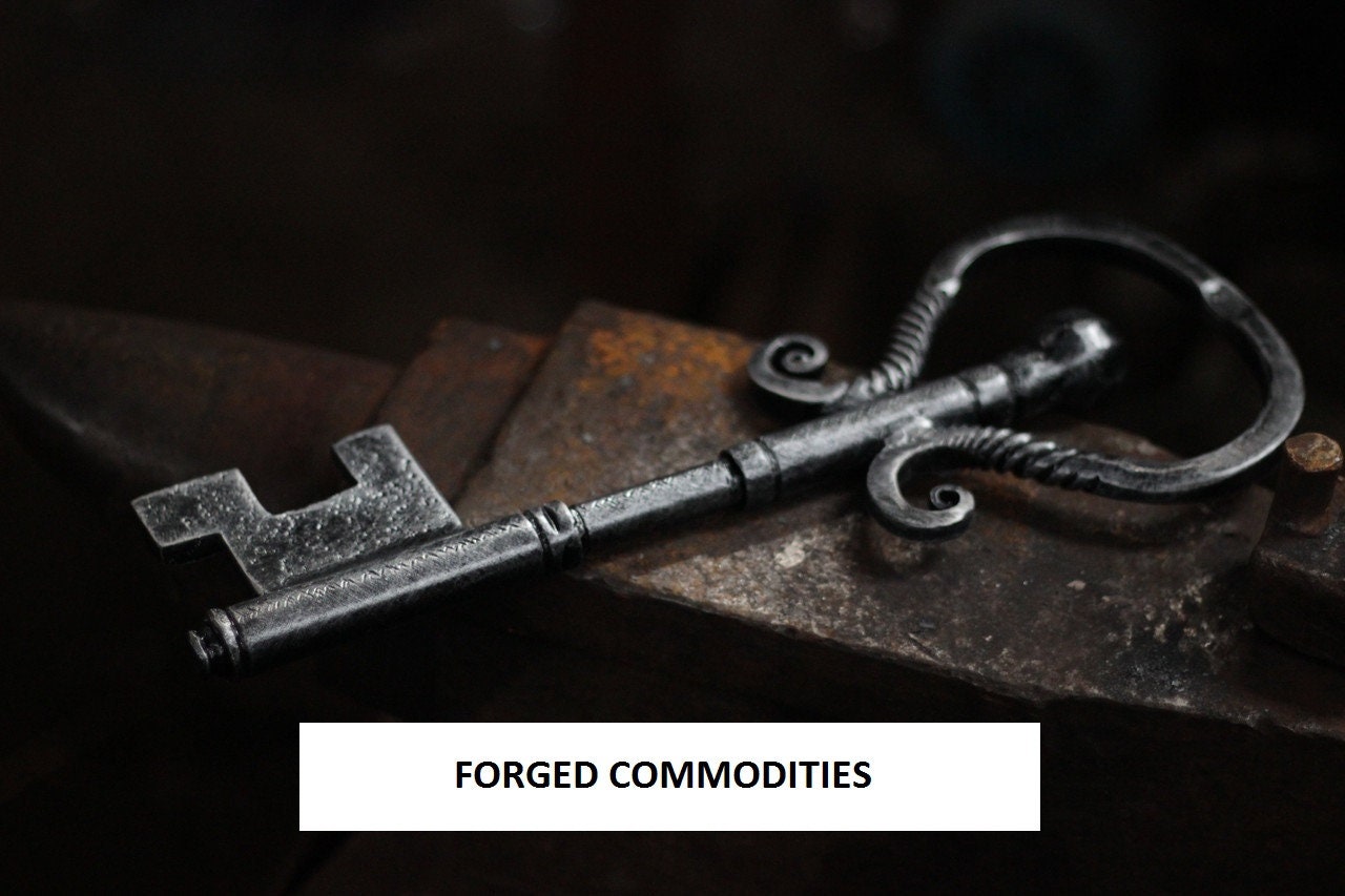 Medieval key key hand forged key lock hardware decorative | Etsy