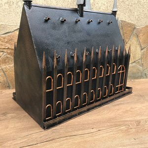 Castle Mailbox, Post Box, Custom Mailbox, Mailbox Post, Wedding Card ...