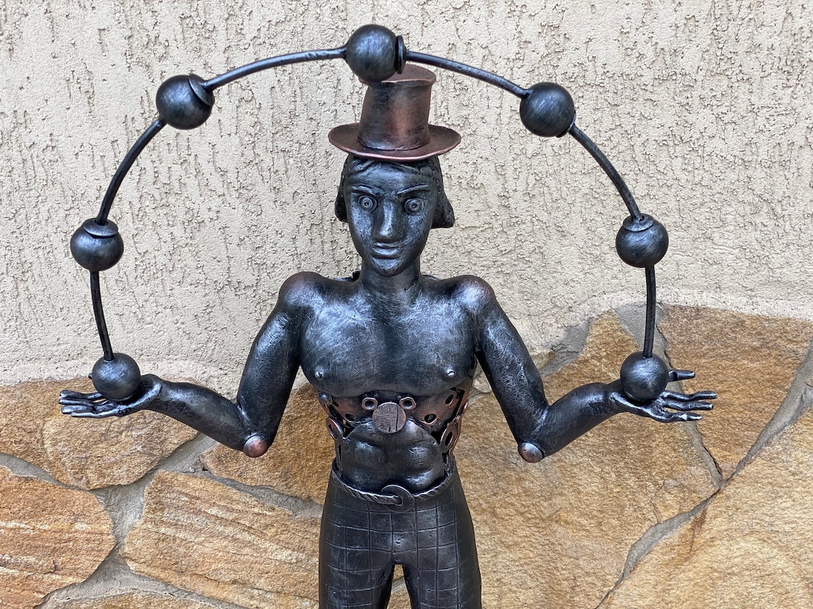 Steampunk Metal Sculpture Steampunk Figurine Junk Art - Etsy