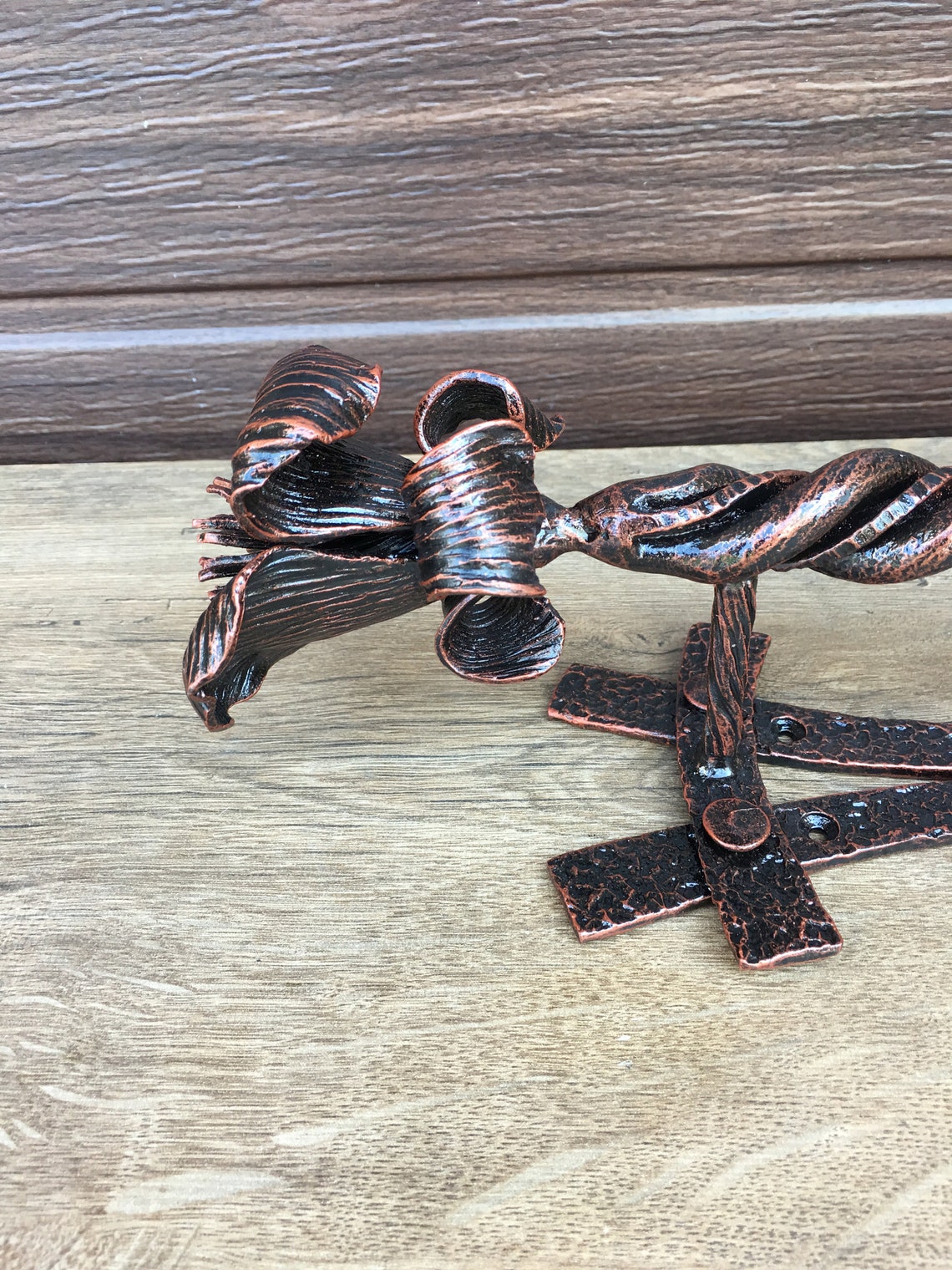 Door handle outdoor handle room decor floral decor flower | Etsy