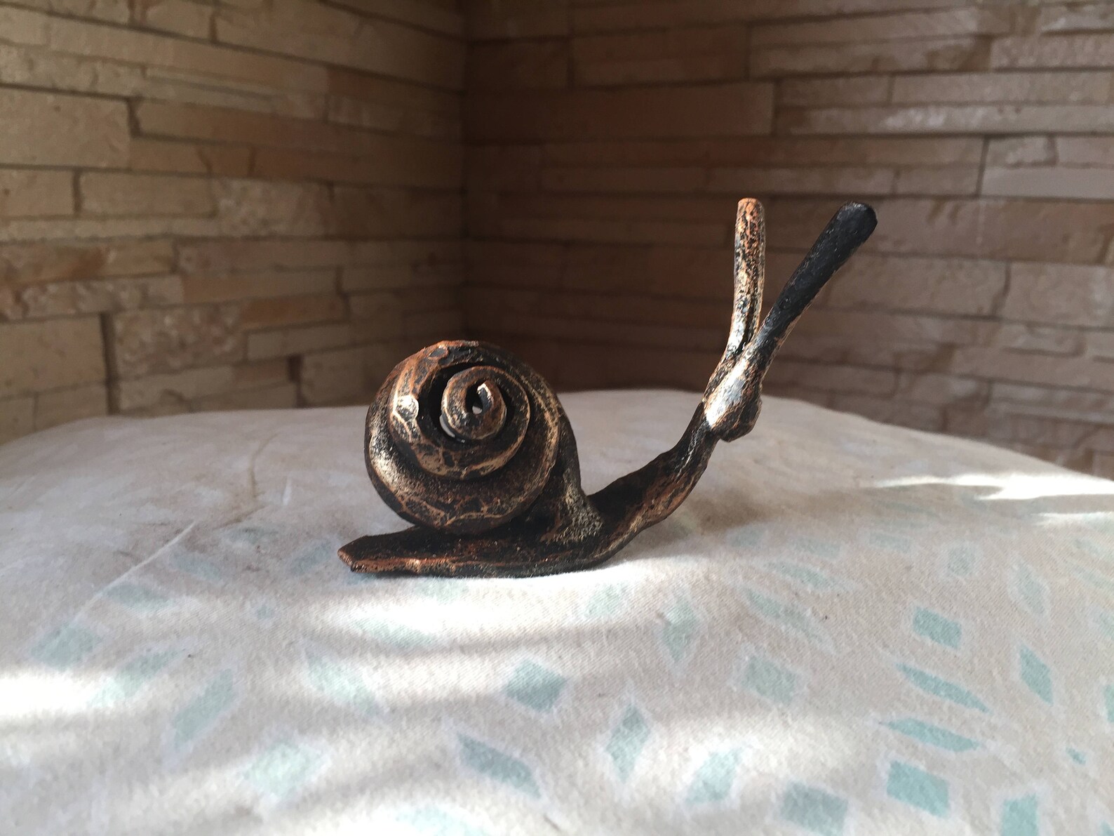 A Set of 3 Hand Forged Snails Metal Sculpture Metal Statue - Etsy
