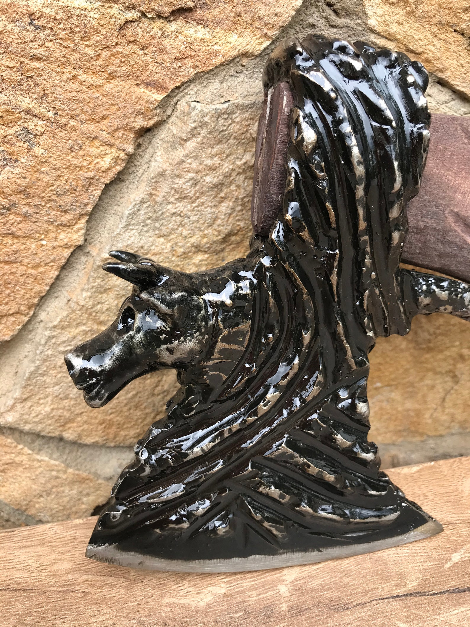 Axe ox bull 11th anniversary animal mens gift wild life | Etsy