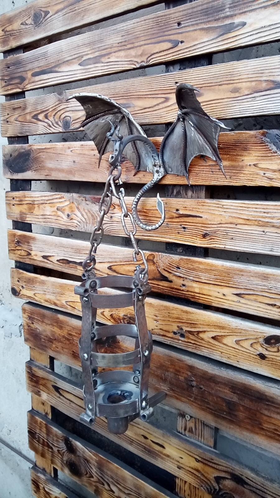 Wall Sconce Medieval Lamp Dragon Lantern Medieval | Etsy