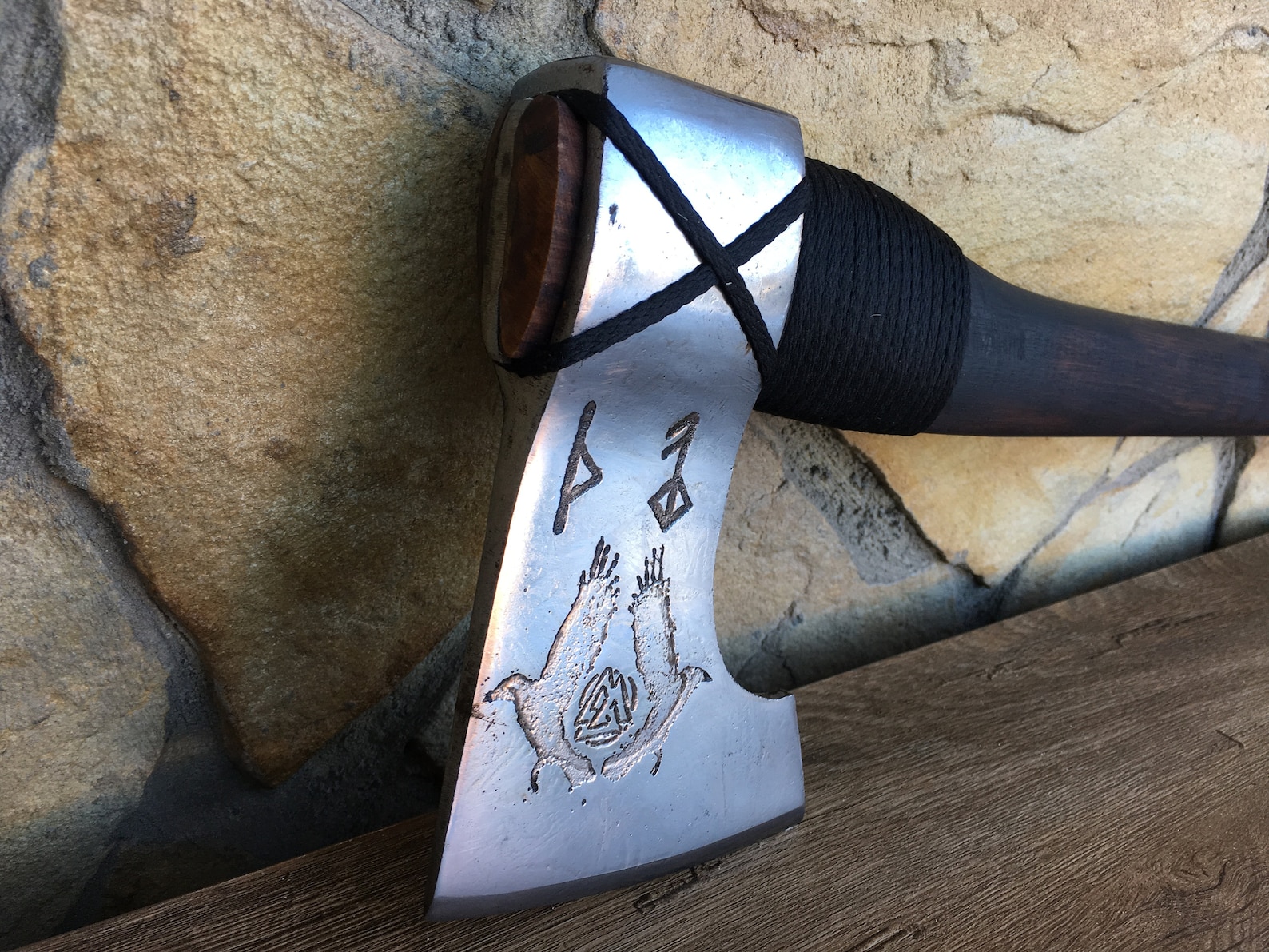 Runes Runic Axe Axe With Runes Personalized Runes Viking - Etsy