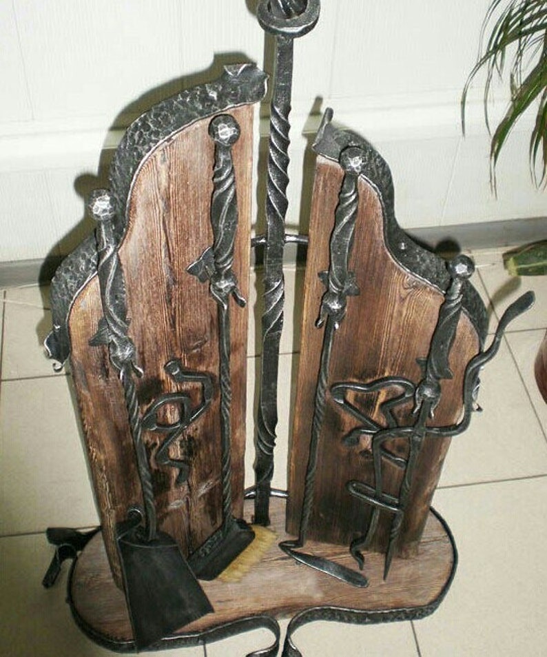 Fireplace Tools Fireplace Tool Set Fireplace Fireplace | Etsy