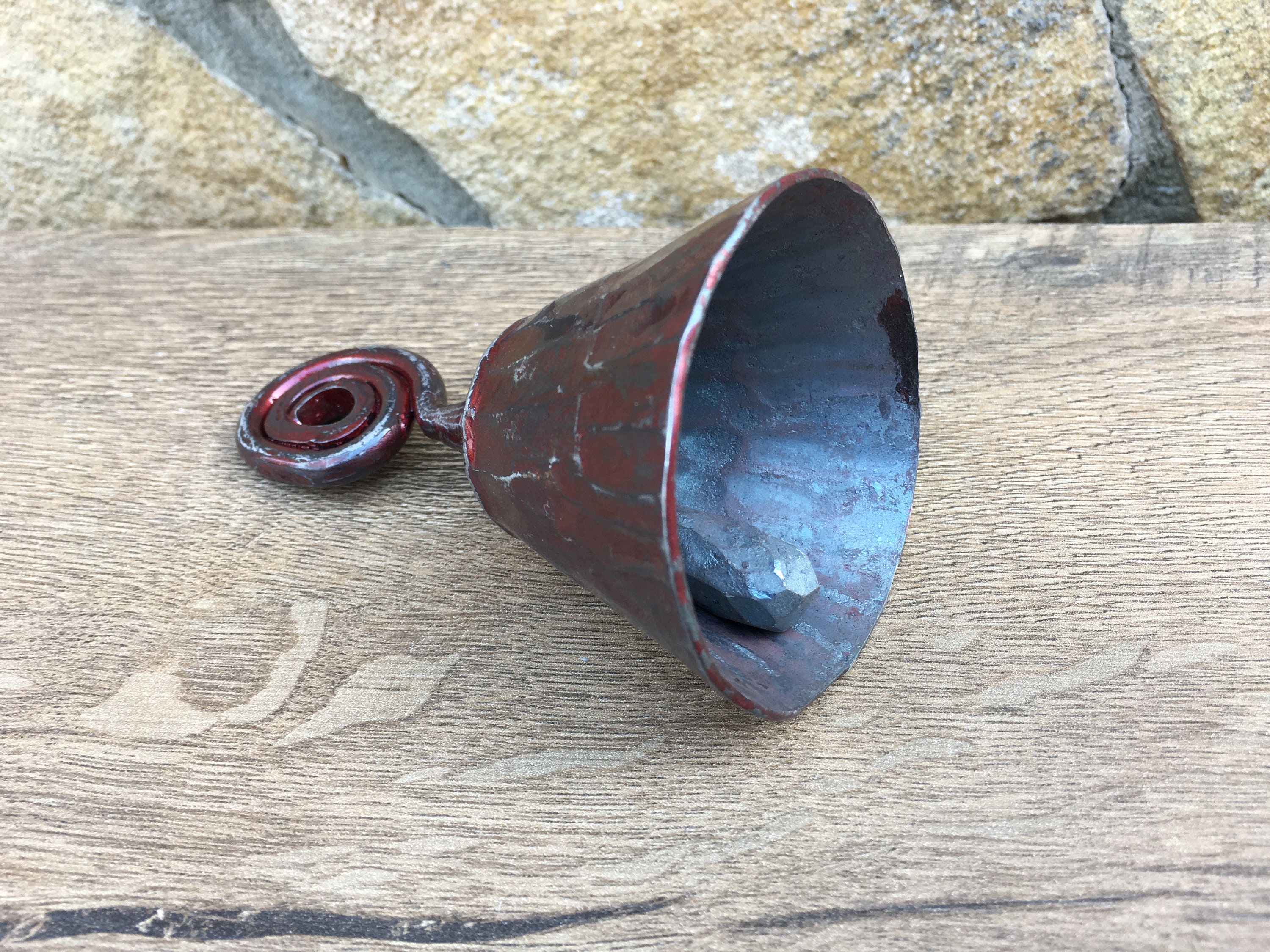 Wrought Iron Bell Handmade Bell Hand Forged Bell Metal Art | Etsy