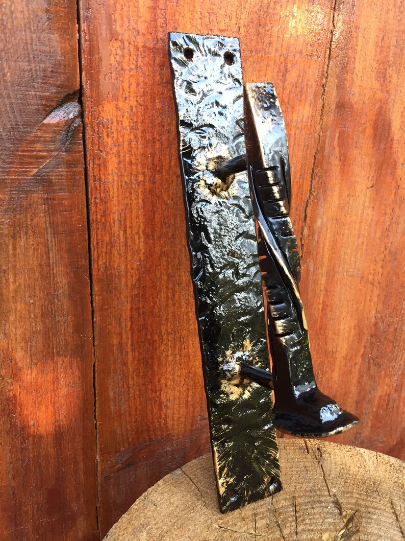 Wrought Iron Barn Door Handle Hand Forged Barn Door Handles - Etsy