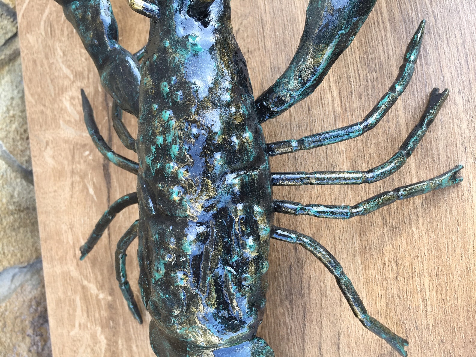Crawfish Crayfish Crustacean Metal Sculpture Metal - Etsy