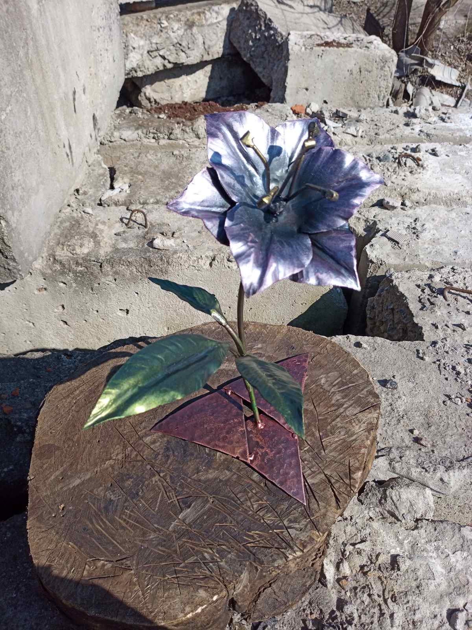 Lily Iron Flower Iron Anniversary Gift Iron Lily 6th - Etsy