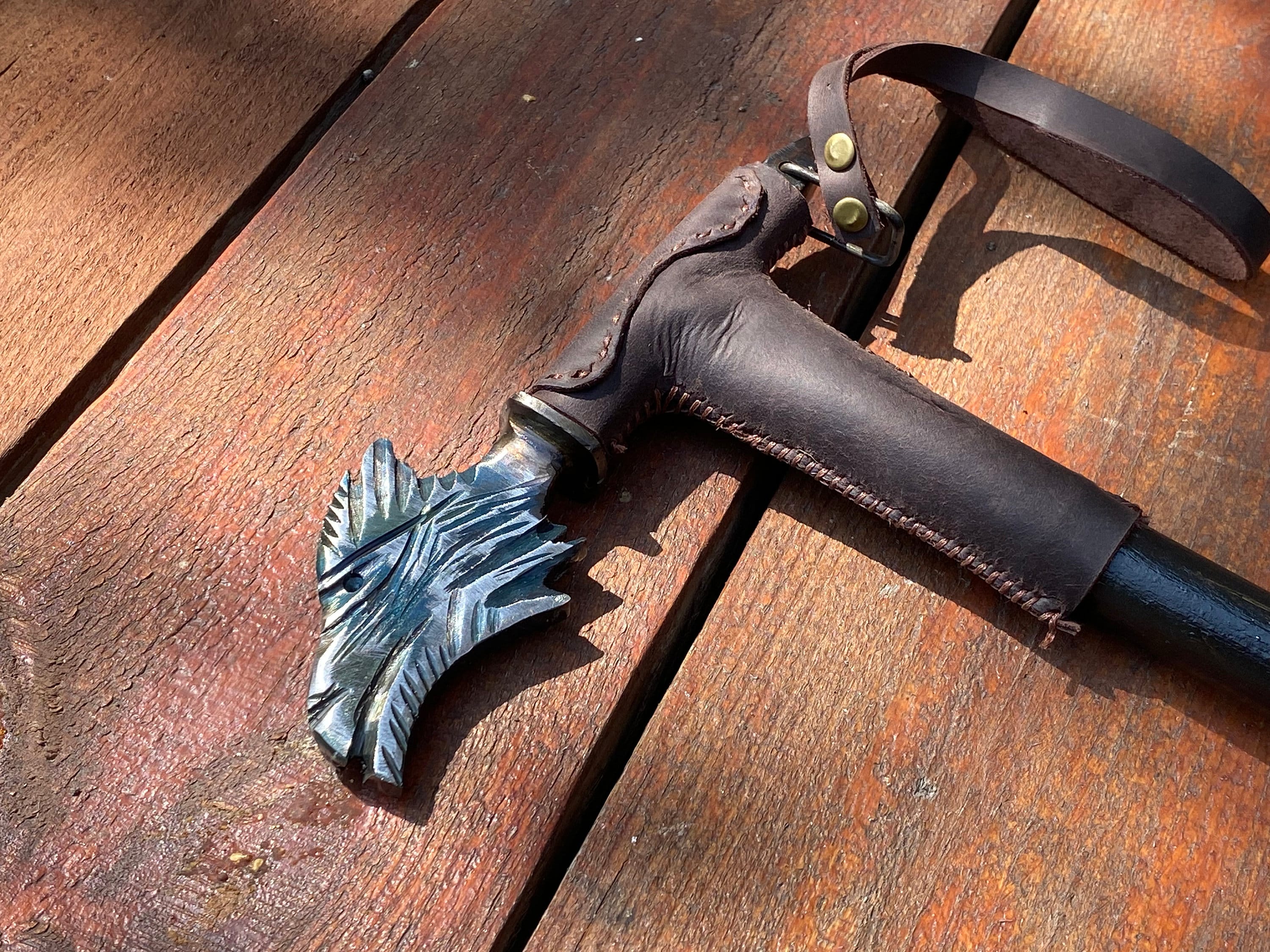 Dragon Cane Railrod Spike Walking Cane Dragon Walking - Etsy