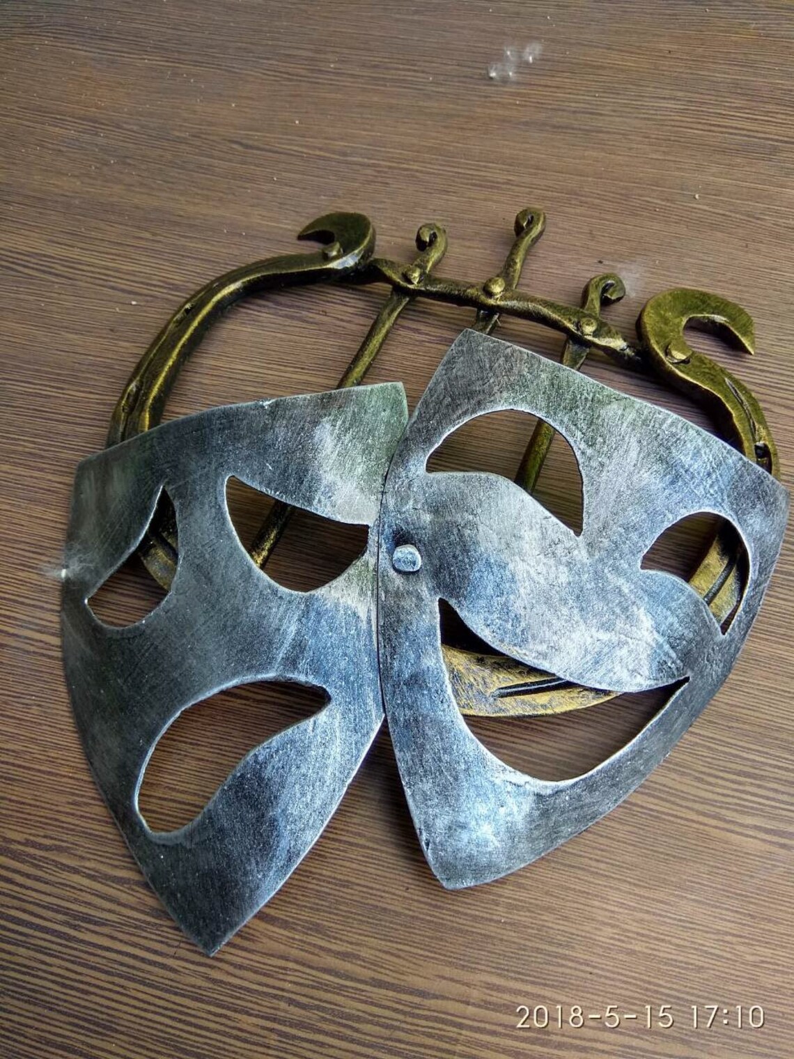 Hand Forged Theater Mask Theater Birthday Theater Masks Wall | Etsy
