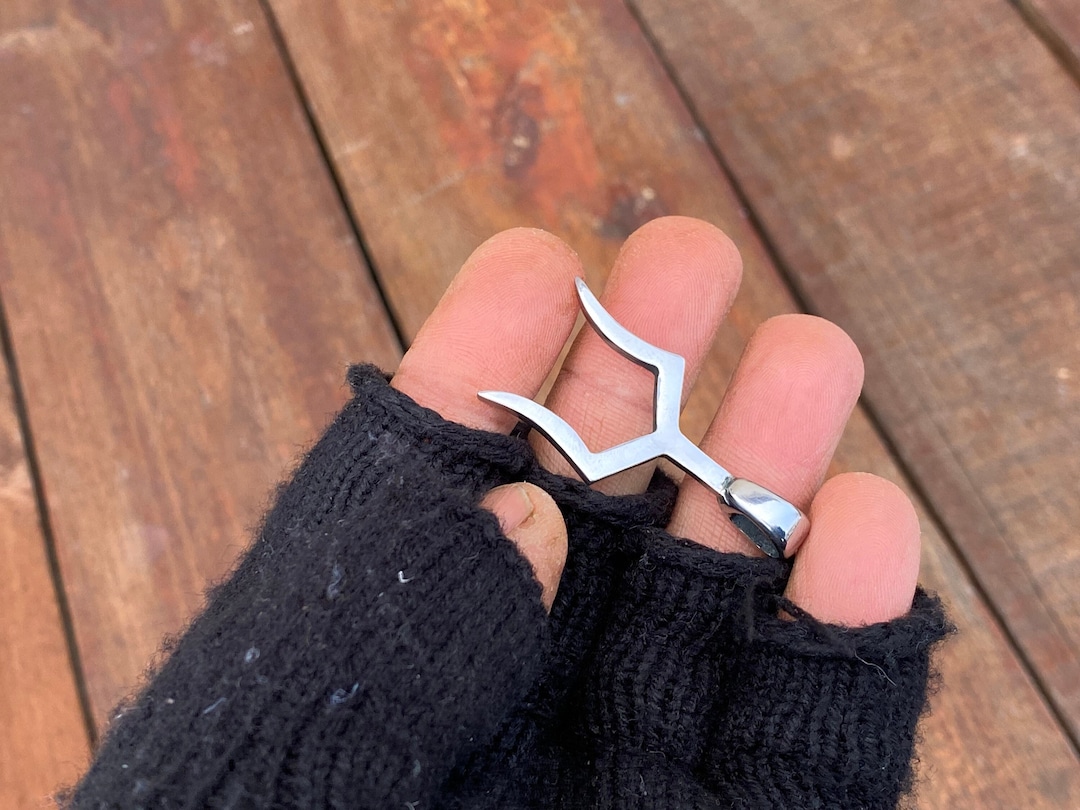 Trident Pendant, Bident, Pendant, 11th Anniversary, Steel Anniversary ...