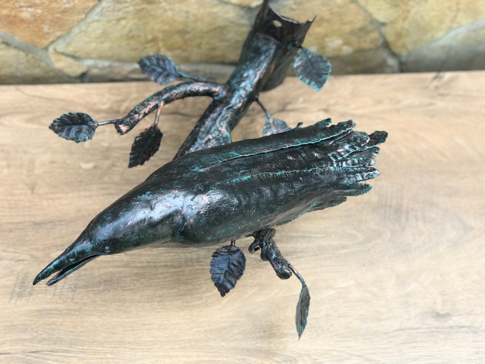 Crow, Iron Crow, Metal Sculpture, Metal Figurine, Art Object, Hand ...