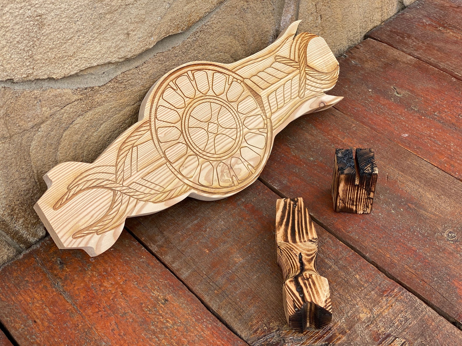 Axe Holder Shield Axe Display Anniversary Wooden Gift - Etsy UK