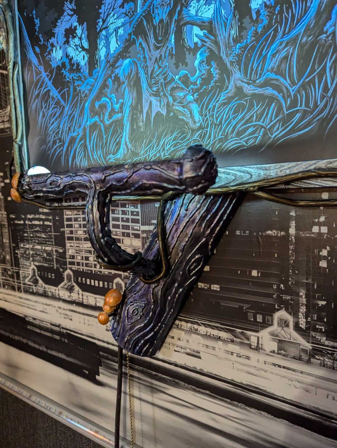 Picture Frame, Fantasy, Hand Forged Frame, LED Lamp, Wall Sconce, Photo ...