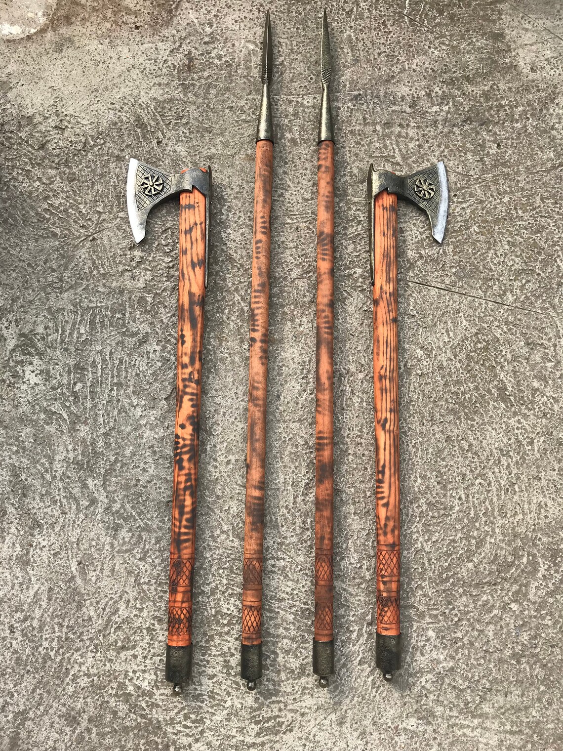 Hache viking lance viking viking décor médiéval hache de - Etsy France
