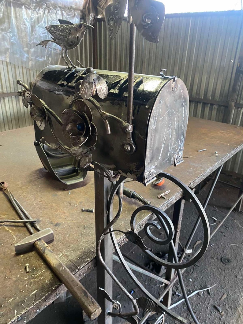 Mailbox House Numbers Mail Box Bird New Home Postman - Etsy