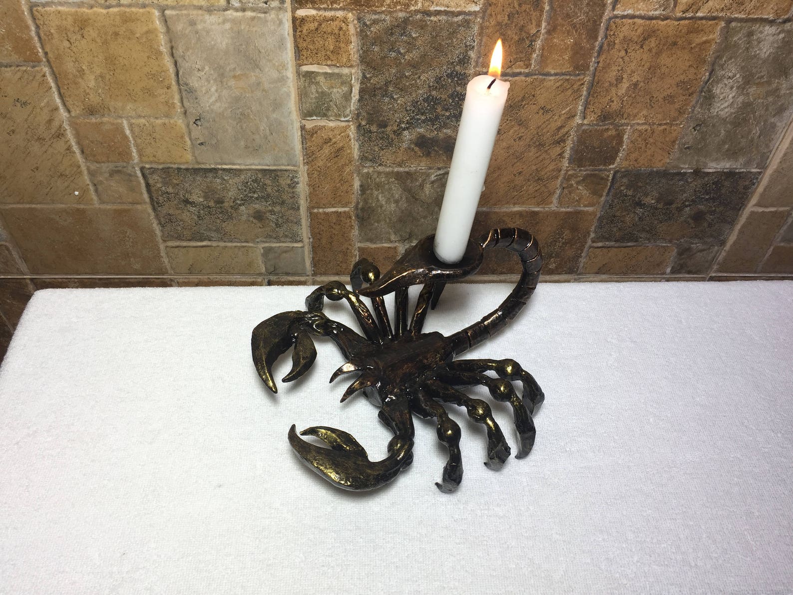 Halloween Figurine Forged Scorpion Iron Scorpion Metal - Etsy