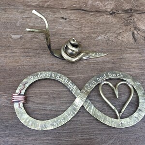 Bronze Anniversary Gift, 19th Anniversary, Bronze Infinity Sign, Bronze ...