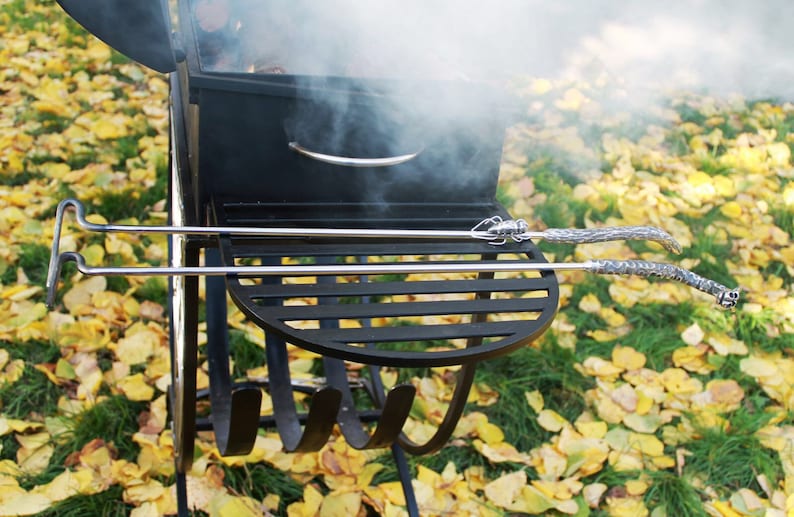 Stainless steel fire poker fireplace poker fire poker BBQ | Etsy