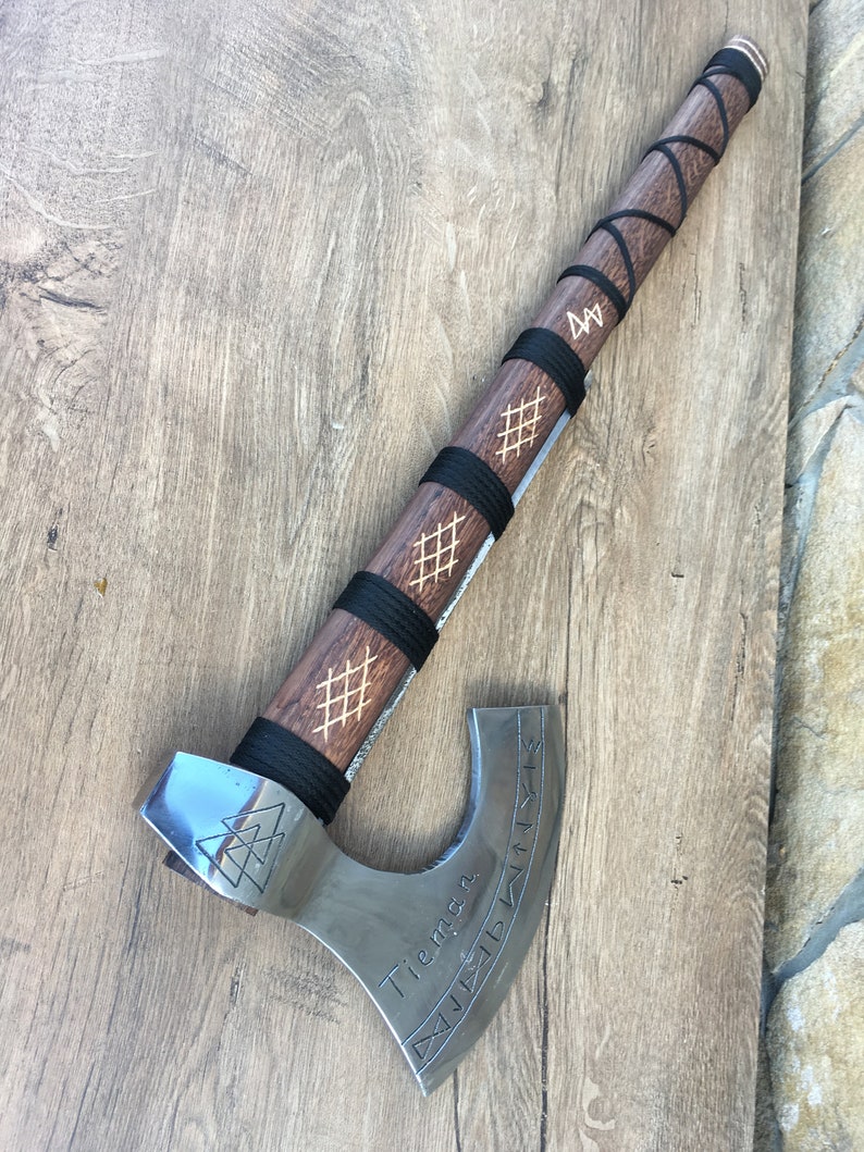 Runic Axe Pagan Axe Axe With Runes Personalized Axe Custom - Etsy