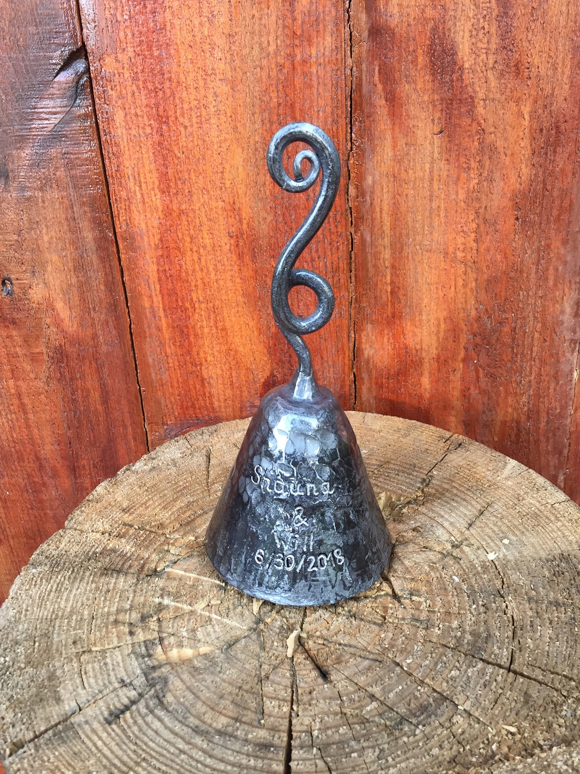 Engraved Bell Hand Made Bellswrought Iron Bell Metal | Etsy