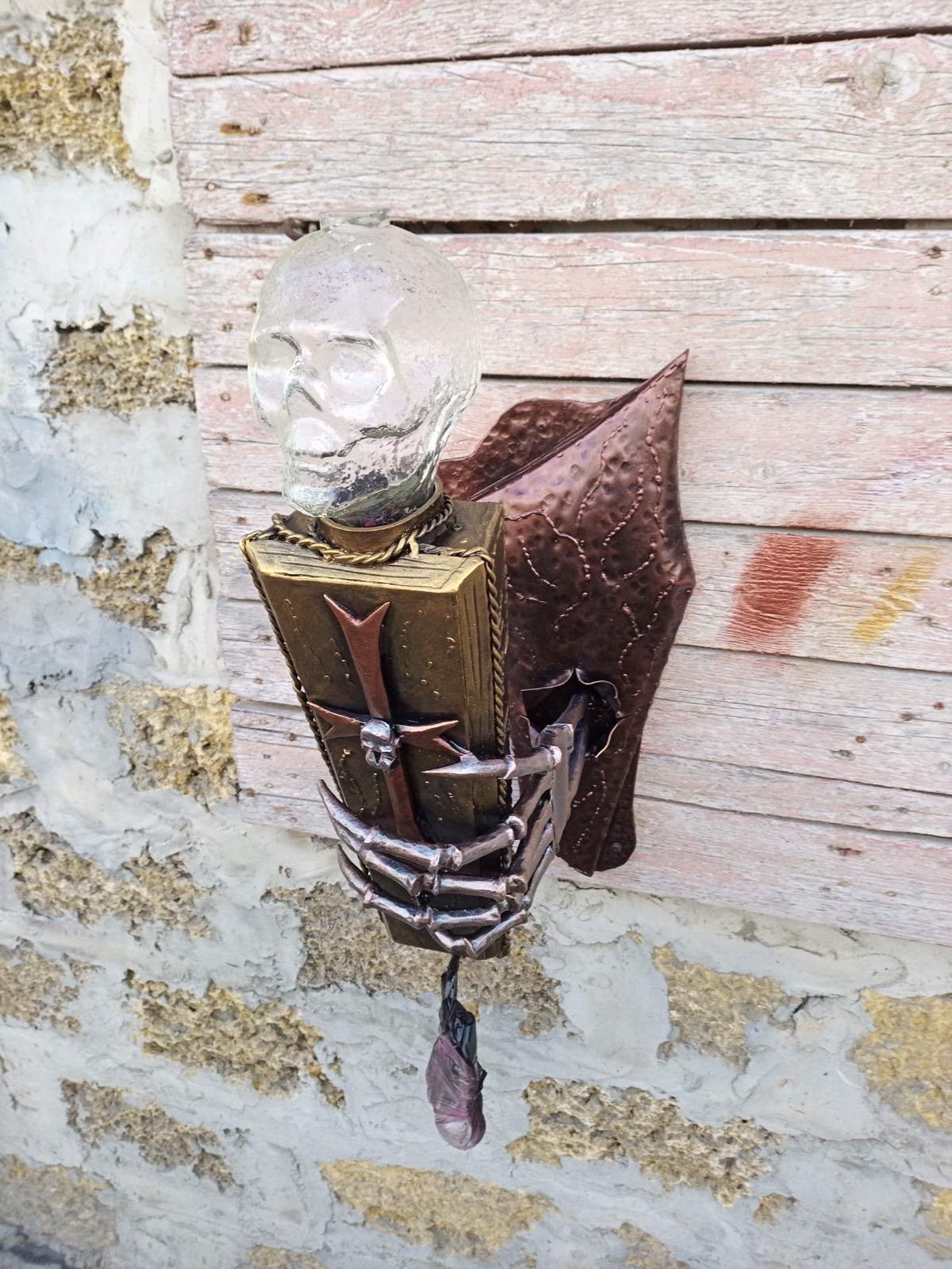Creepy Lamp, Wall Sconce, Skull Sconce, Horror Light, Scary, Coffin ...